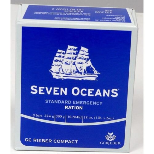 Long life SOLAS approved Emergency Food & Water rations