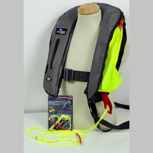 Adult Ultra Life Jacket with harness with Ocean Signal MOB1 PLB